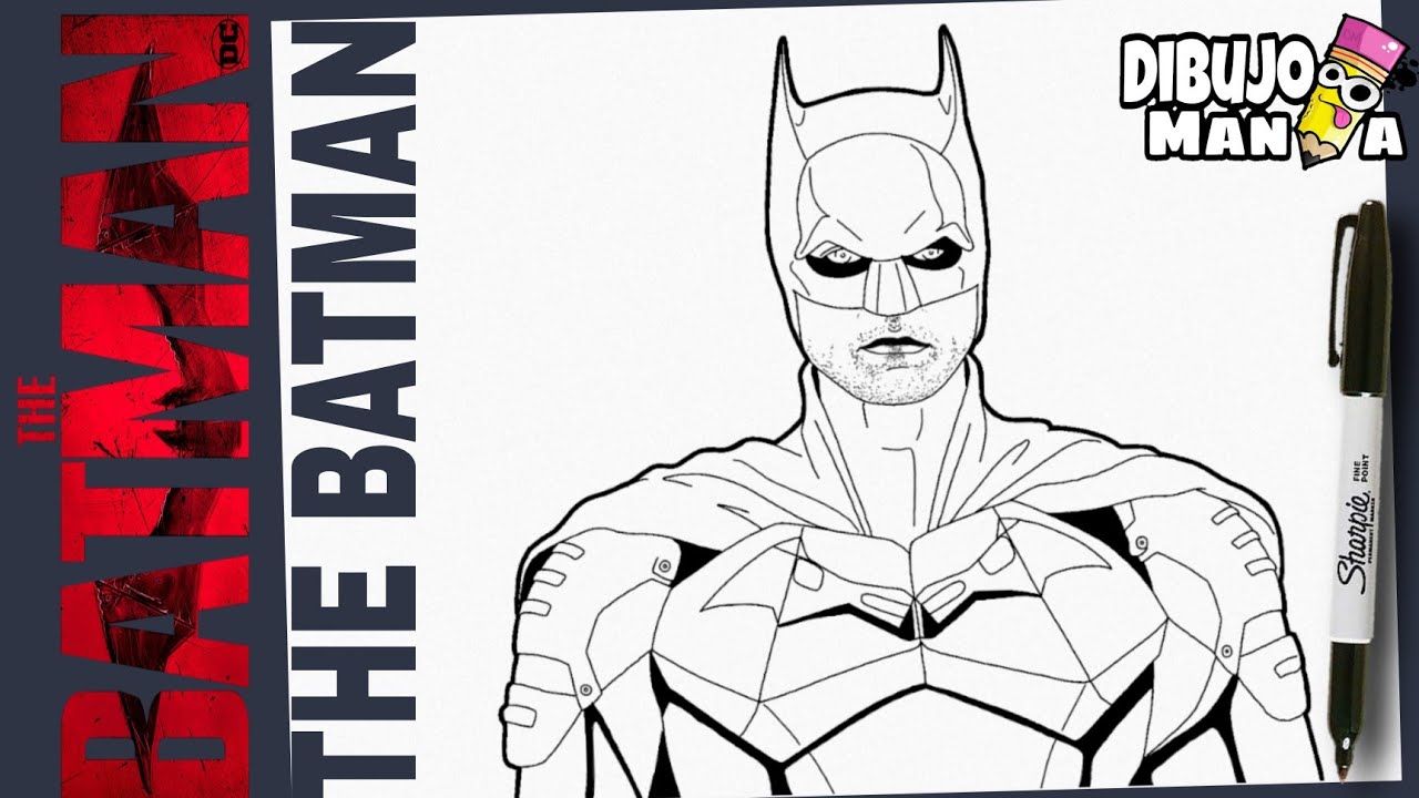 COMO DIBUJAR A THE BATMAN | ROBERT PATTINSON | PASO A PASO | how to ...