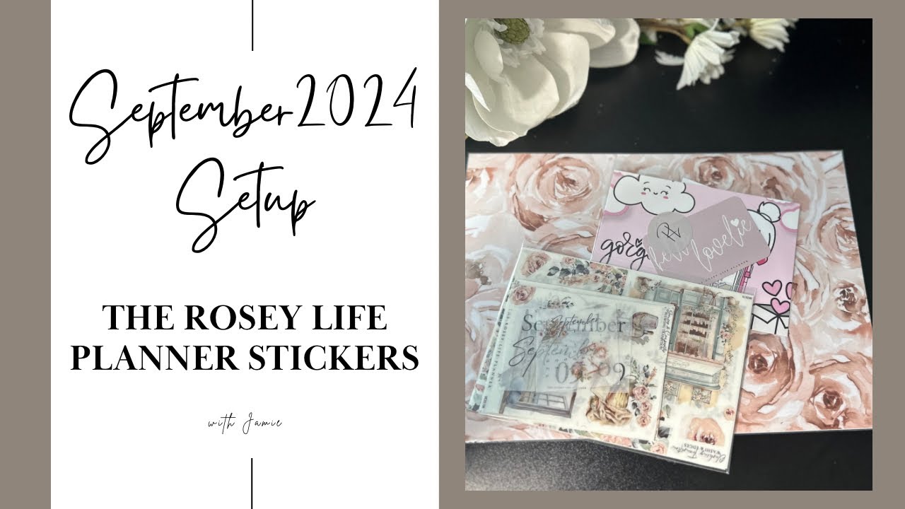 September 2024 Setup | Sterling Ink N1 with Rosey Life Stickers - YouTube