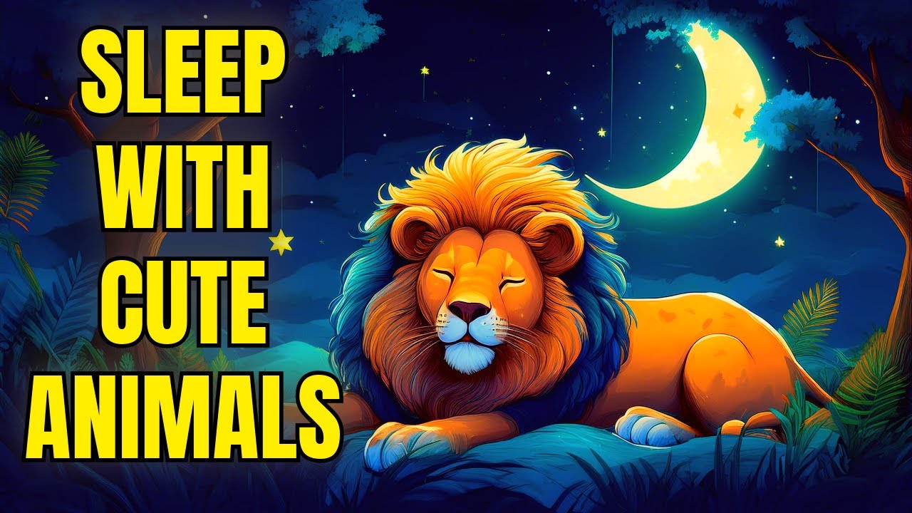 SLEEPY CUTE ANIMALS RELAXING LULLABY FOR KIDS l BEDTIME STORIES l Happy ...