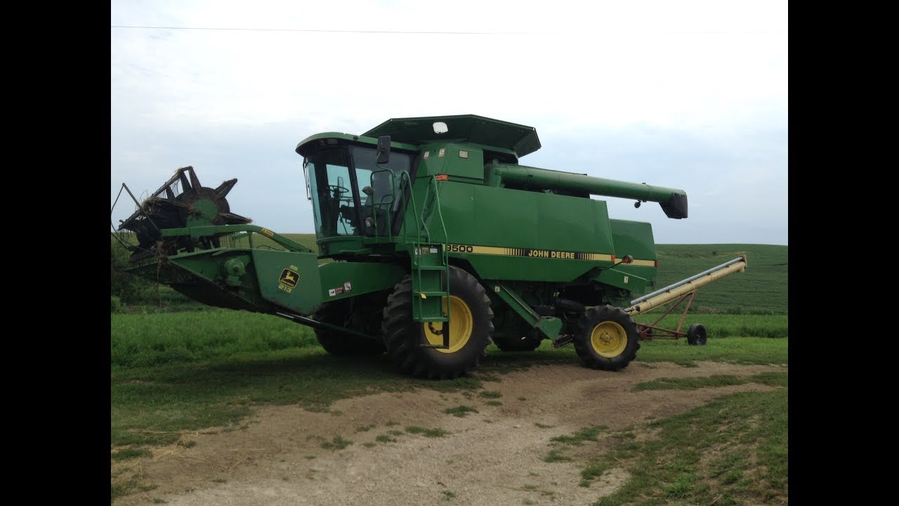John Deere 9500 First Start in a Few Months - YouTube