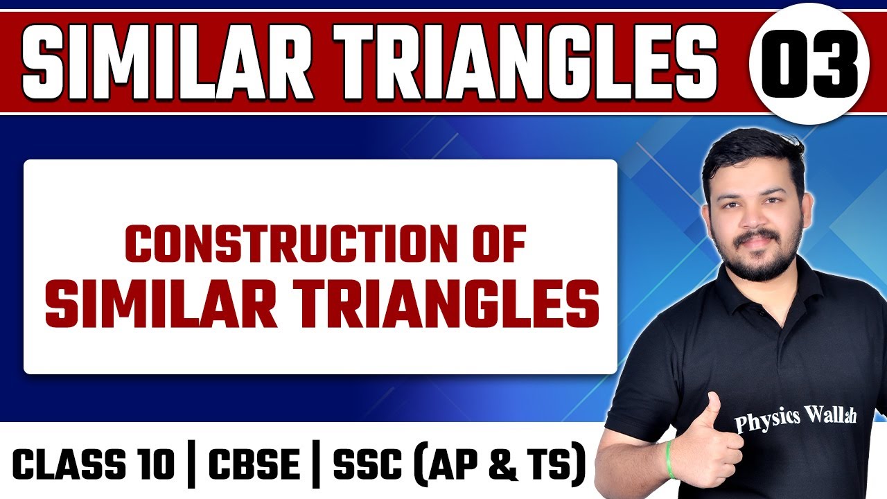 SIMILAR TRIANGLES 03 | Construction of similar Triangles | Maths | Class 10th | CBSE/SSC (AP ...