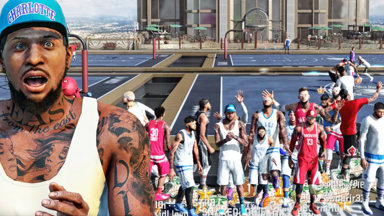SHOWING OFF ON NEW RIVET CITY PARK! NBA 2k16 My Park Gameplay - YouTube