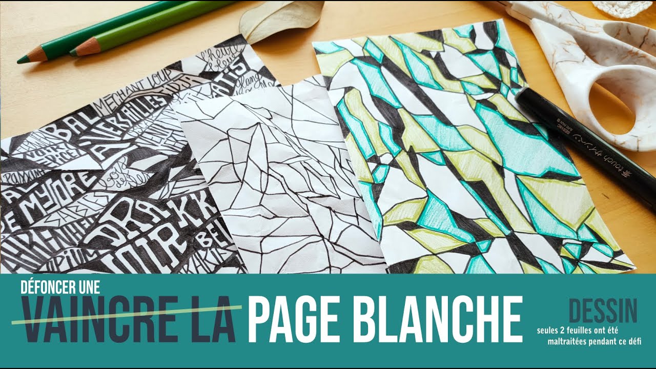 Comment vaincre le syndrome de la page blanche ? En Dessin - YouTube