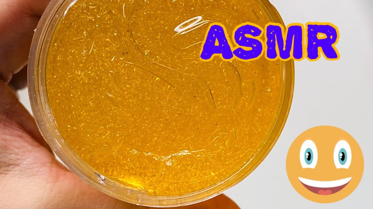 do you want to sleep? ،ASMR yellow slime ، Satisfactory sound - YouTube