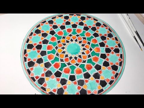 1080 p - IRANIAN ARTIST NEDA JAVAHERI - GEOMETRY ART 🇮🇷 - YouTube