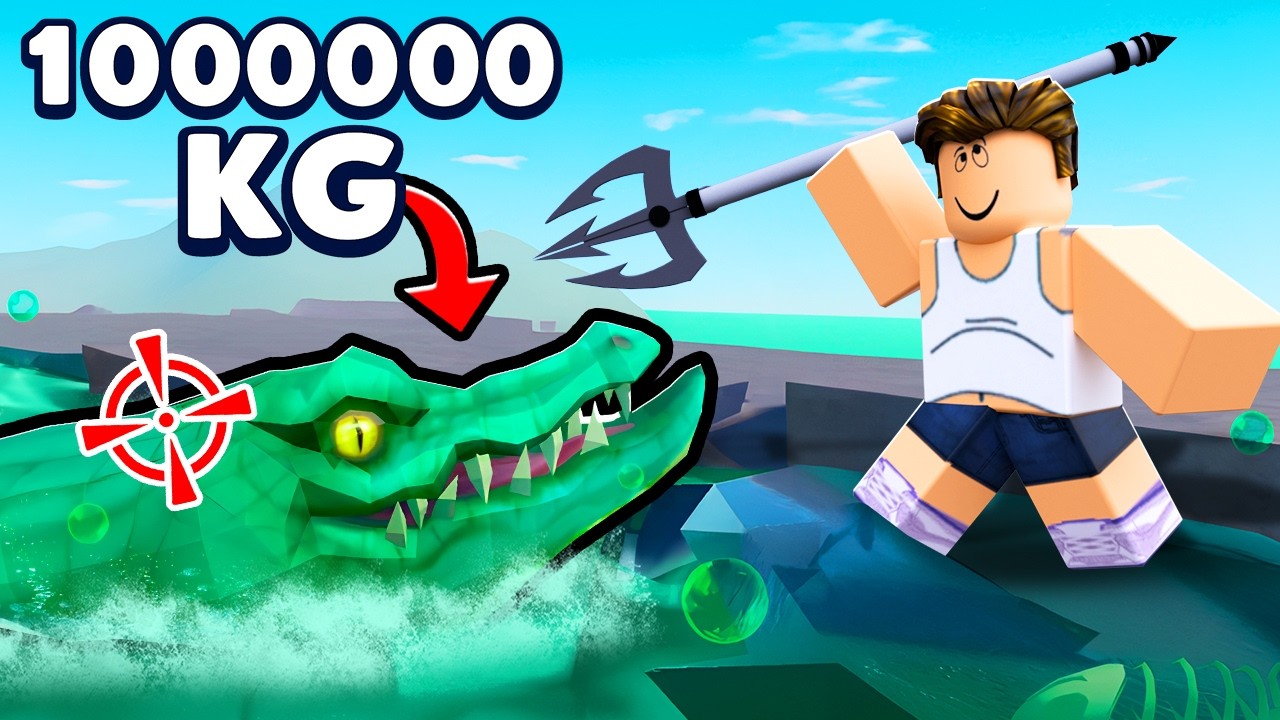 Forking The HEAVIEST FISH in Roblox Spear Fishing - YouTube