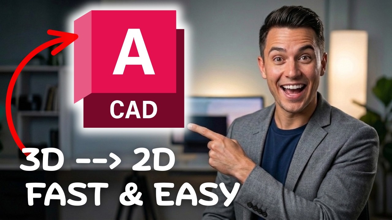 AutoCAD: How to Convert 3D to 2D Drawing (2026 Easy Method) - YouTube