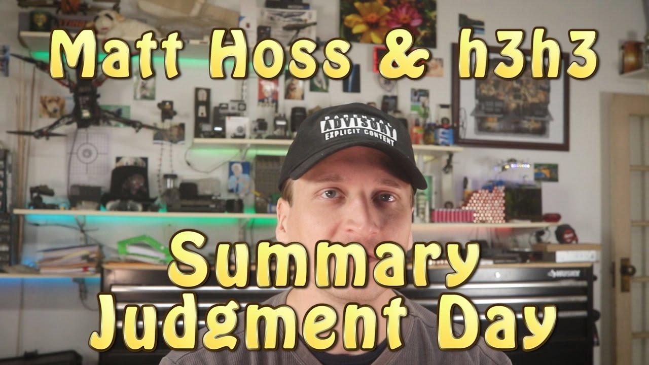 Matt Hoss v. h3h3 lawsuit: Summary Judgment Day - YouTube