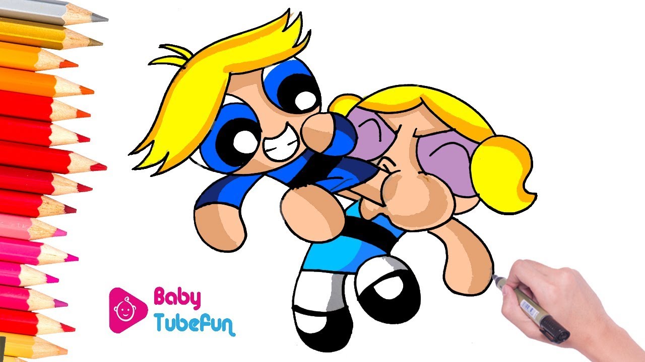 Coloring Powerpuff Girls Rowdyruff Boys Brick Boomer Butch Blossom ...
