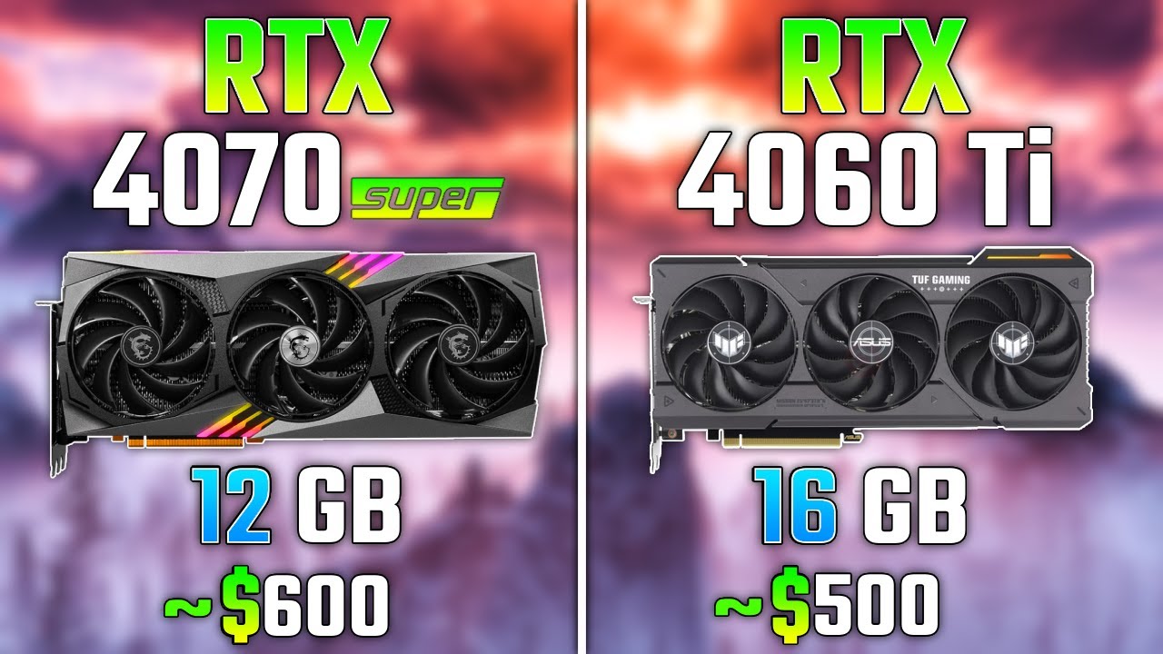 RTX 4070 SUPER vs RTX 4060 Ti | Test in 7 Games - YouTube