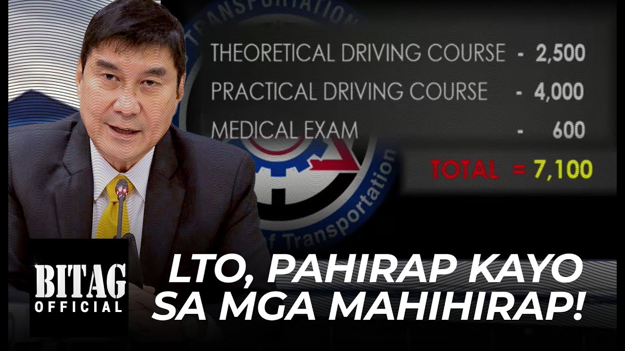 SEN. RAFFY AT BITAG, "JINOMBAG" LTO NANG DAHIL SA LISENSYA! (BITAG LIVE ...