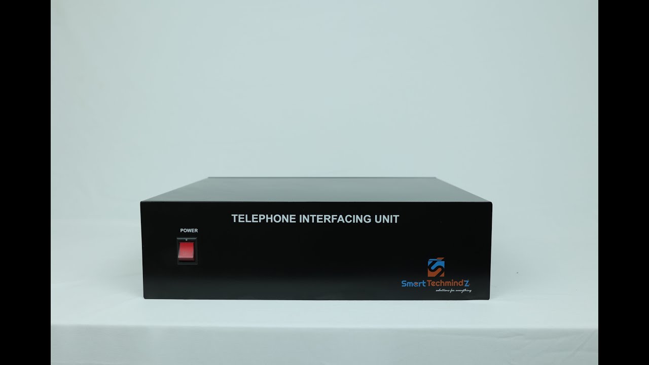 Smart Techmindz Telephone Interfacing Unit demo video - YouTube