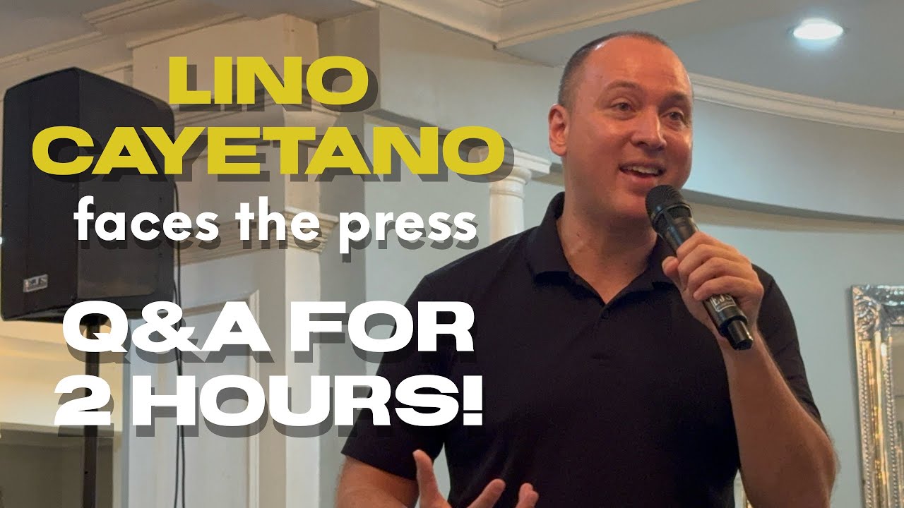 Direk LINO CAYETANO answers QUESTIONS from the PRESS for 2 STRAIGHT ...