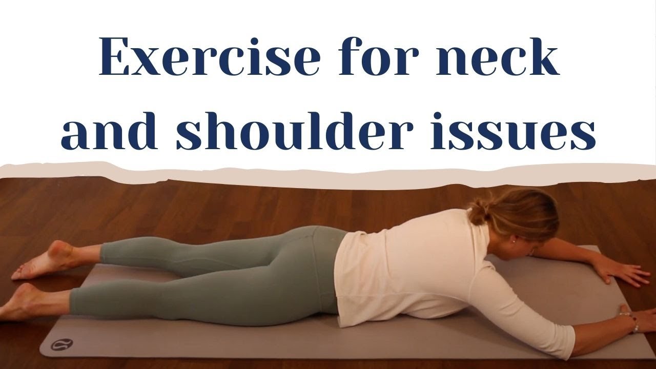 Exercise for neck and shoulder issues, DNS 3 months prone - YouTube
