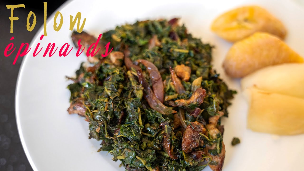 Folon Sauté (Épinards Sautés / Recette Africaine) - YouTube