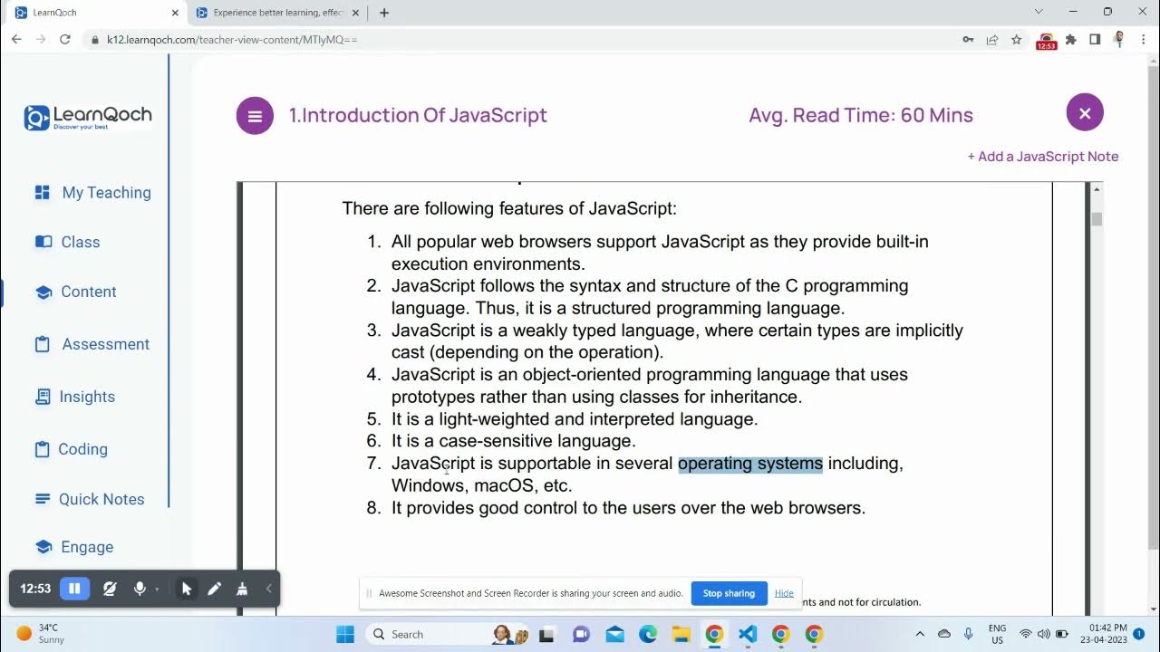 Learn Basics of JavaScript with LearnQoch - YouTube