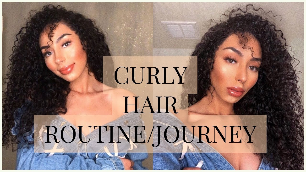 CURLY HAIR ROUTINE/JOURNEY - YouTube