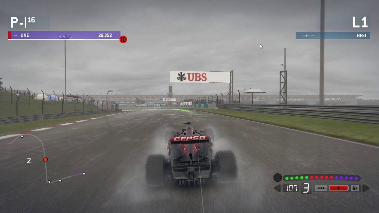 F1 2013 Sepang, Wet, Q1, Flying lap - YouTube