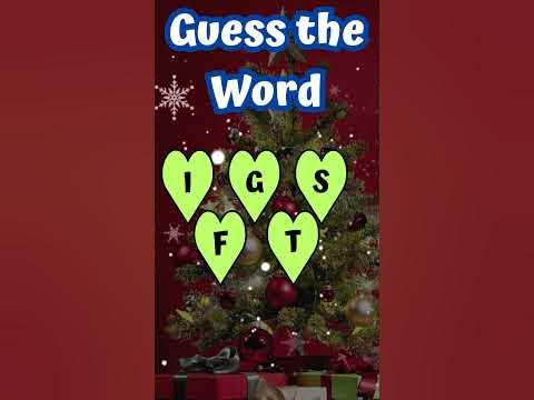 Guess the word? CHRISTMAS Edition #christmas #quiz - YouTube