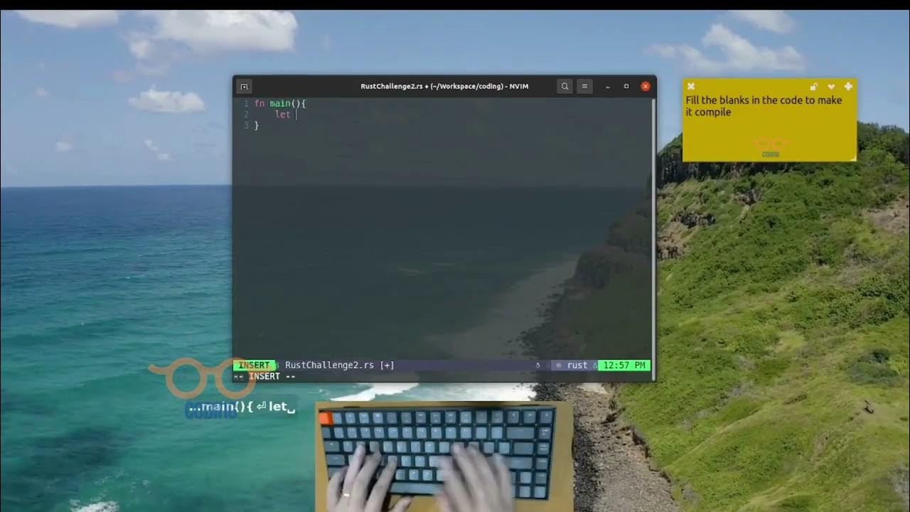 Learning Rust Programming - Variables Challenge 2 | ASMR Coding - YouTube