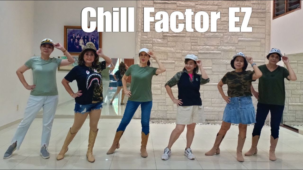 Chill Factor EZ Line Dance (demo & count) - YouTube