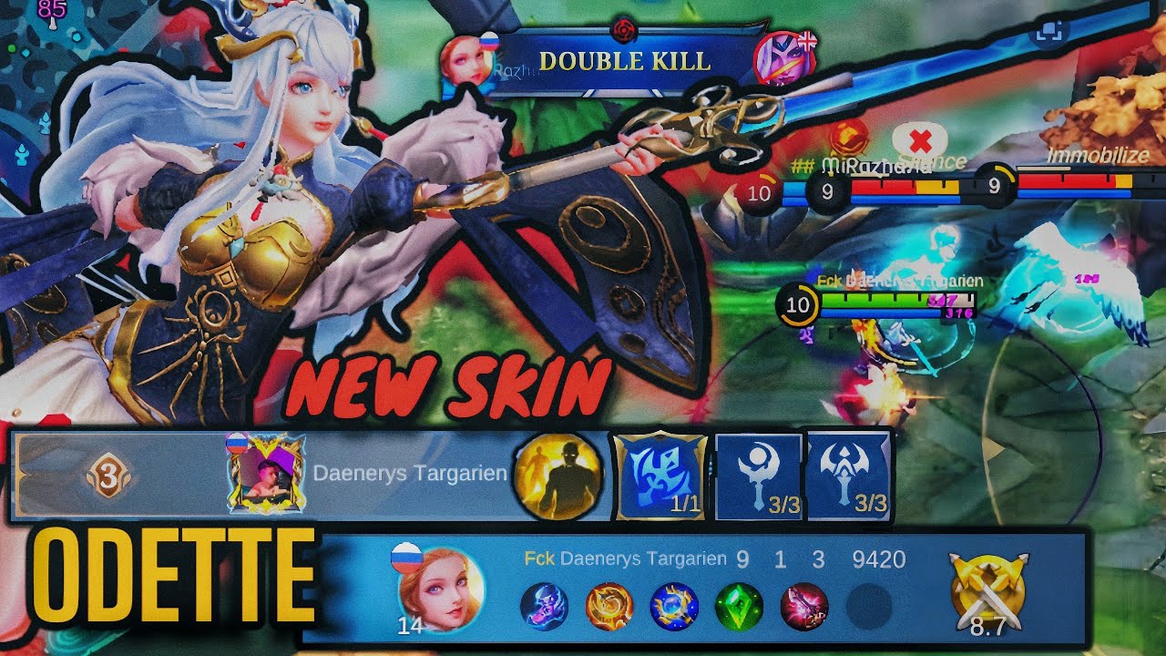 ODETTE NEW EPIC SKIN GAMEPLAY SAGE OF CURRENTS MLBB ️ - YouTube