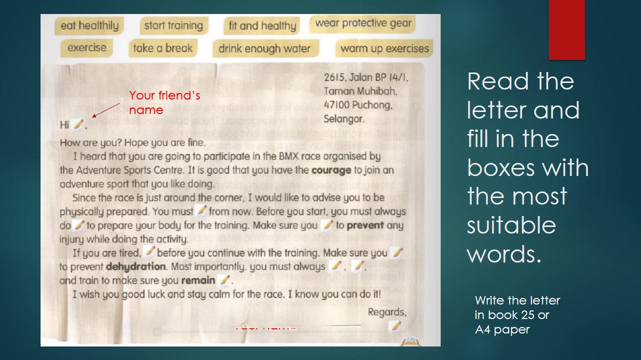 Year 5 - Letter writing - YouTube