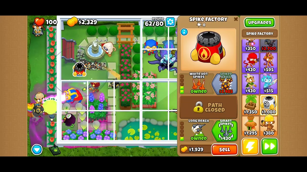 Bloons TD6 - Covered Garden - Difficulty Hard - Benjamin - YouTube