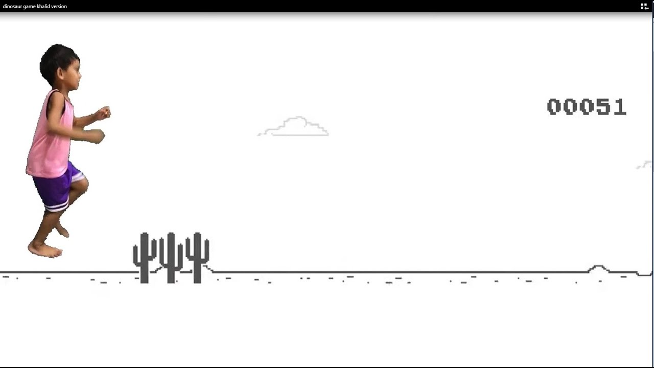 google chrome dinosaur game - YouTube