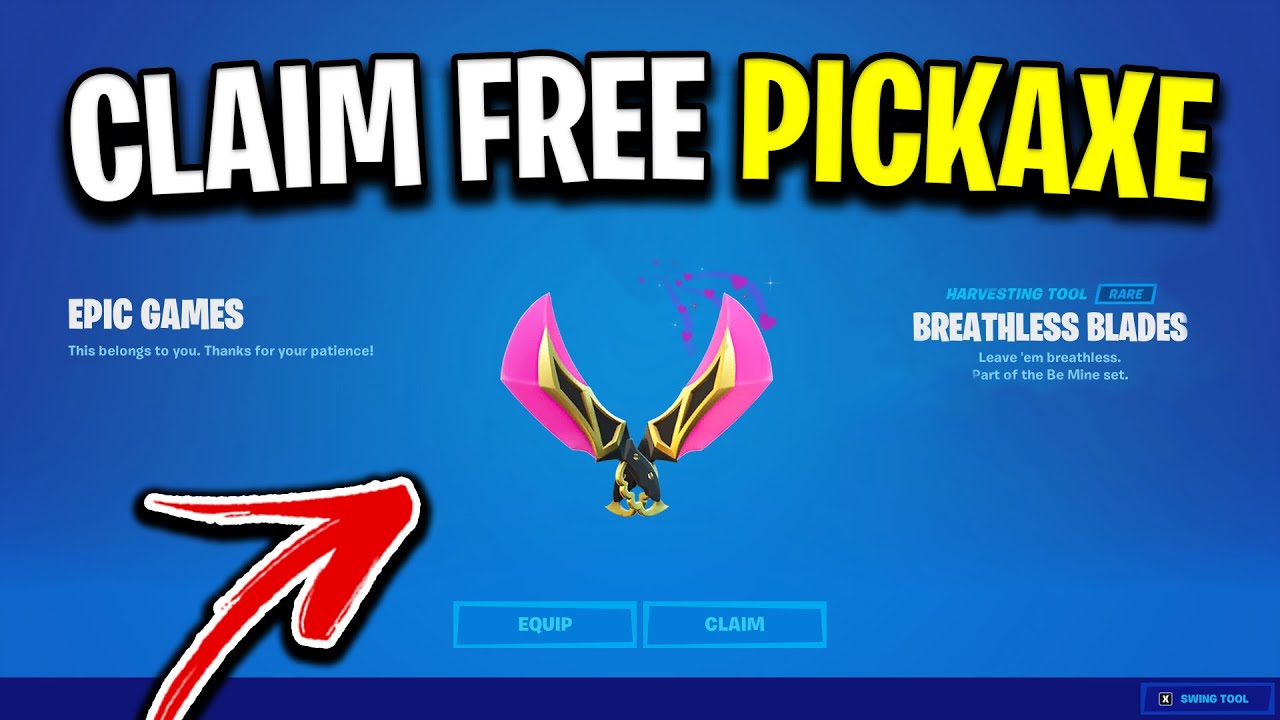 Why You Received The "Breathless Blades" Pickaxe For FREE! (How To Get ...