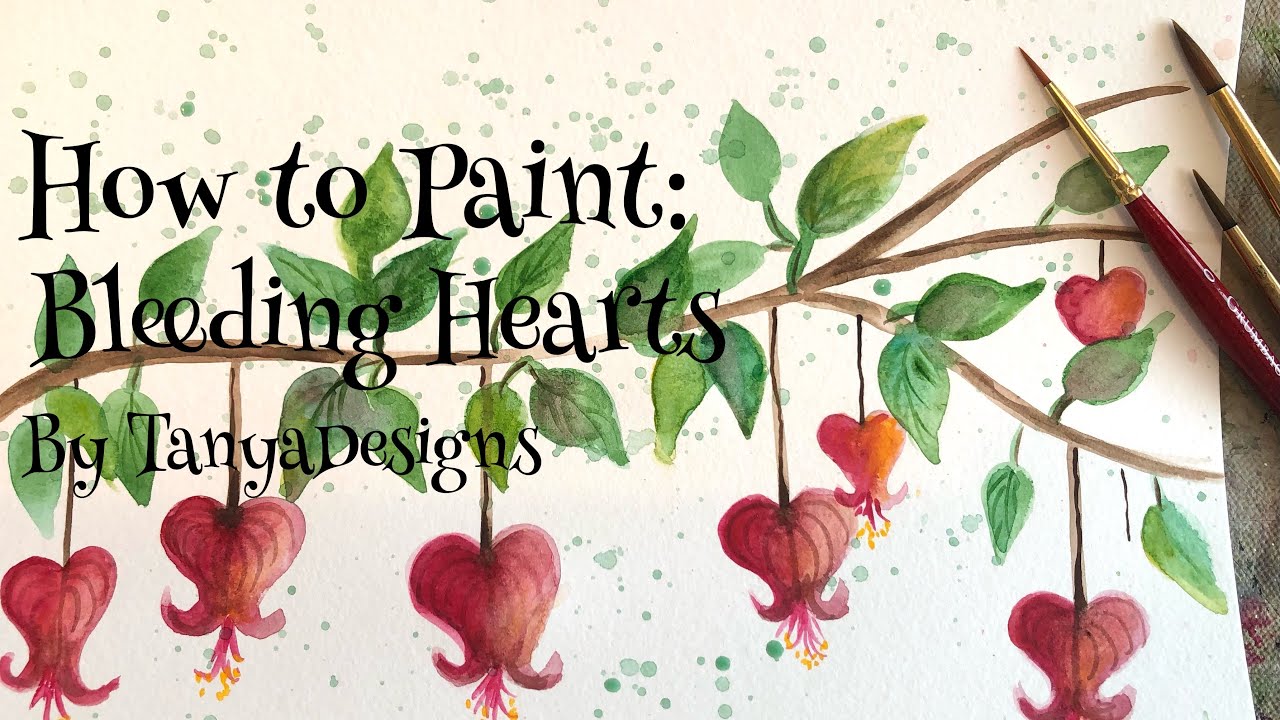 Bleeding Heart Flower Art