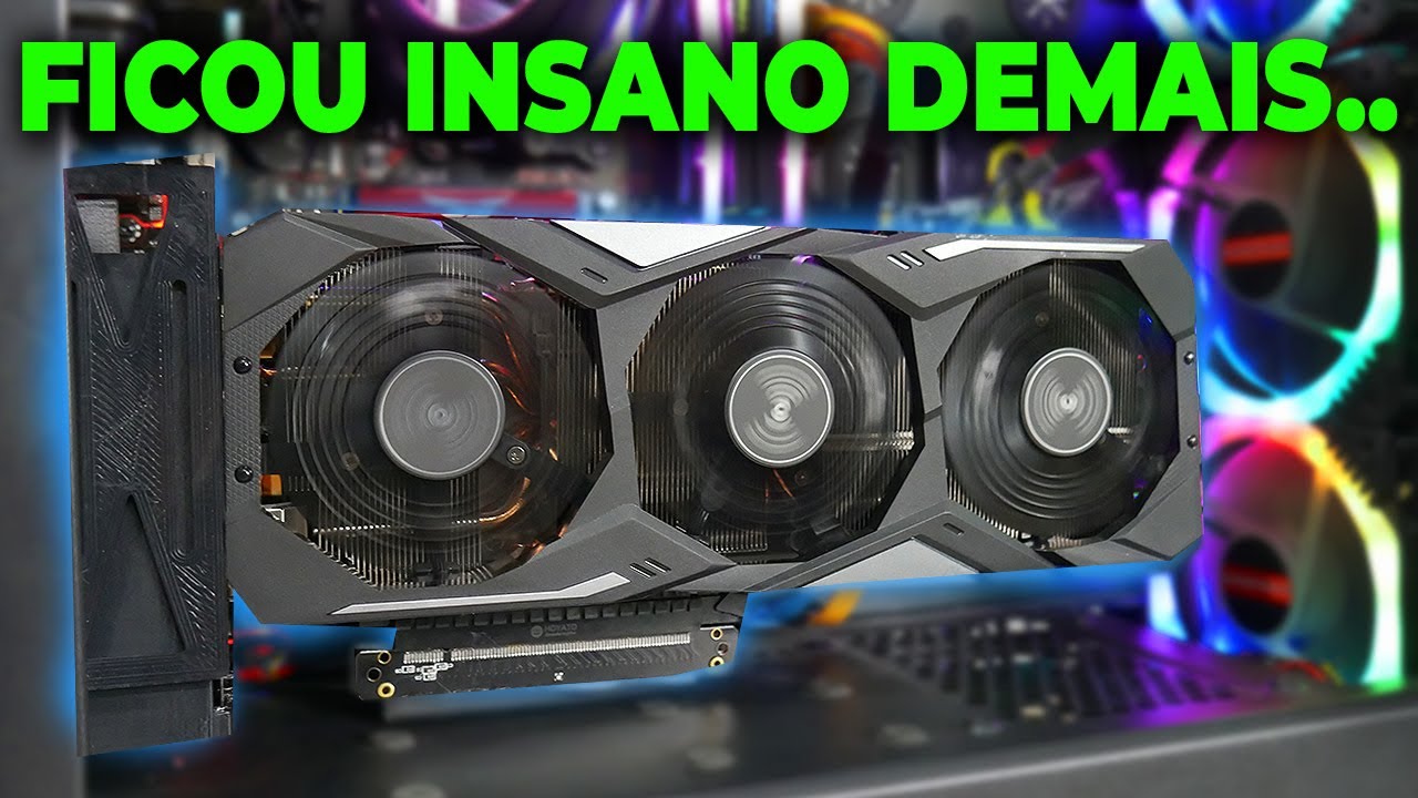 PLACA DE VÍDEO NA VERTICAL É INSANO! COMO FAZER, E SE PERDE DESEMPENHO ...