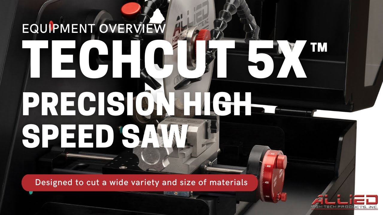 TechCut 5x™ Precision High Speed Saw - Allied High Tech Products - YouTube