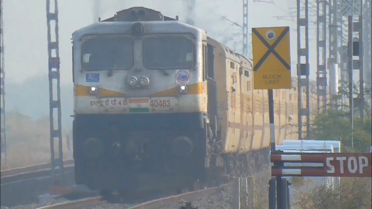 100 KMPH Cracking Track Sounds By 16338 Ernakulam Okha Express. - YouTube