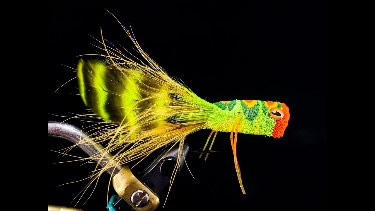 Fly Tying: Deer Hair Bass Popper (Part I) - YouTube