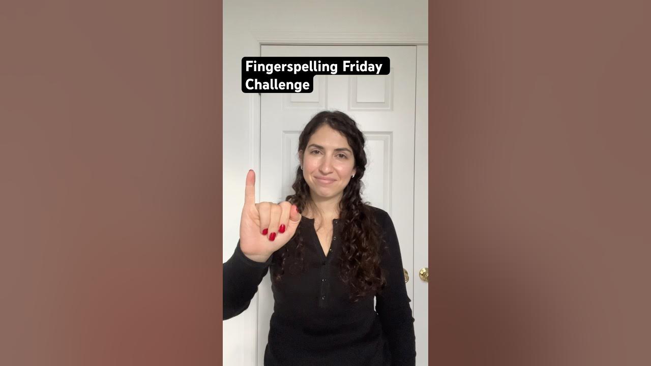 ASL: 3 names fingerspelled - receptive practice - YouTube