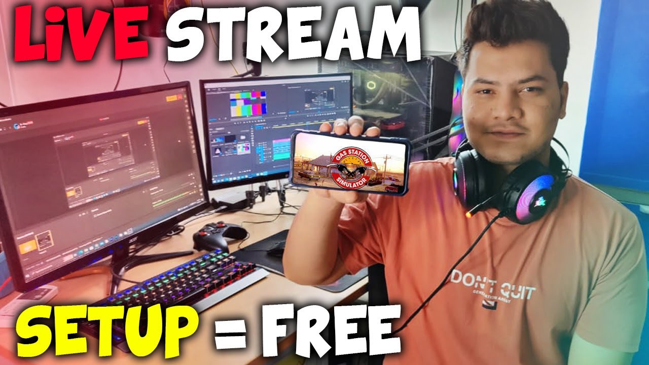 Easy Way To Live Stream From Pc & Mobile - HINDI - YouTube