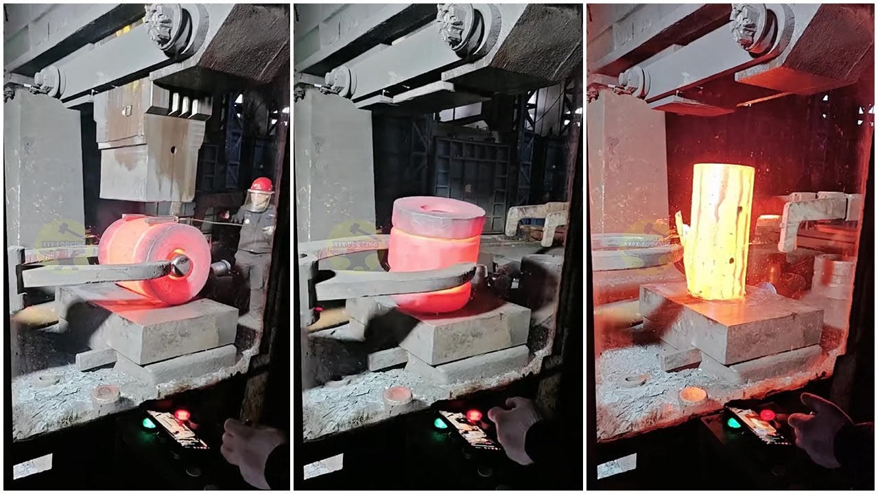 How To Professionally Forge Steel Billets EP45 #satisfying #forging # ...