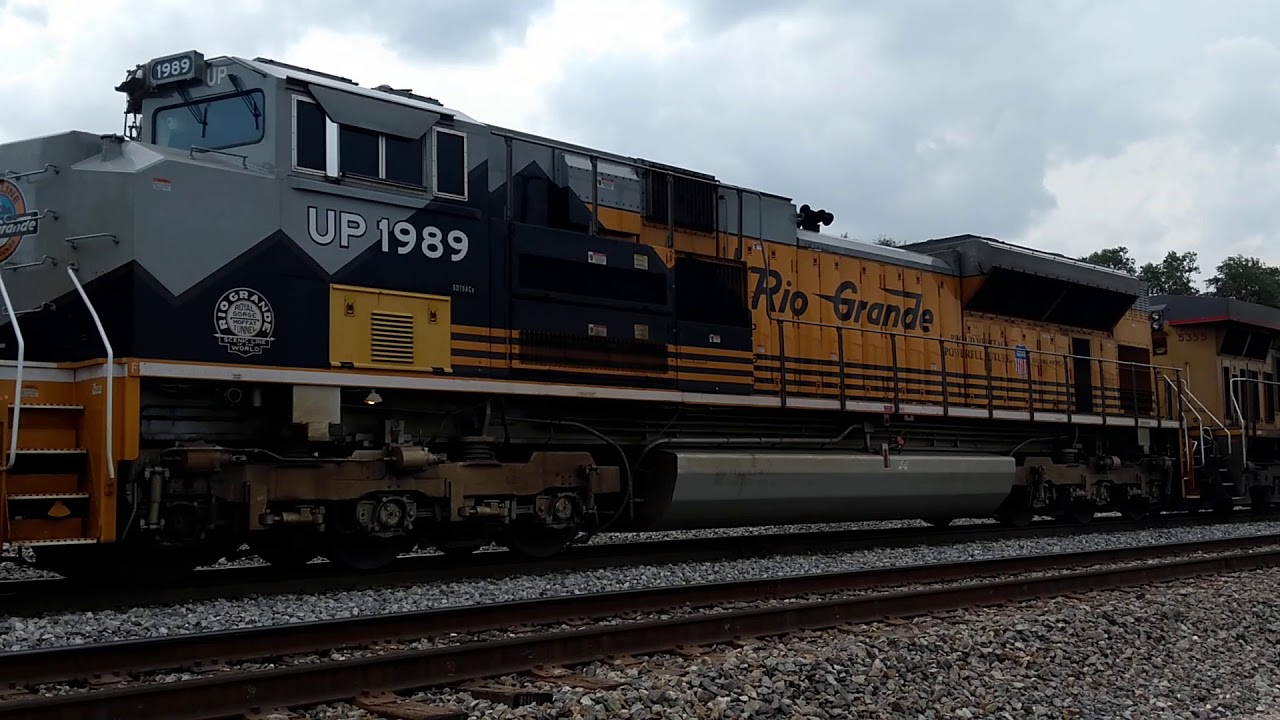 UNION PACIFIC 1989 RIO GRANDE RR EN MONTERREY - YouTube