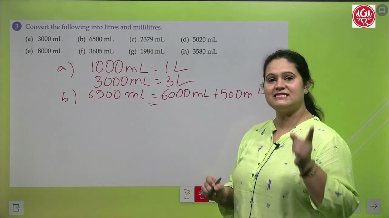 G Ram Books Revised Maths Wisdom Class 3 Chapter 14 Capacity - YouTube