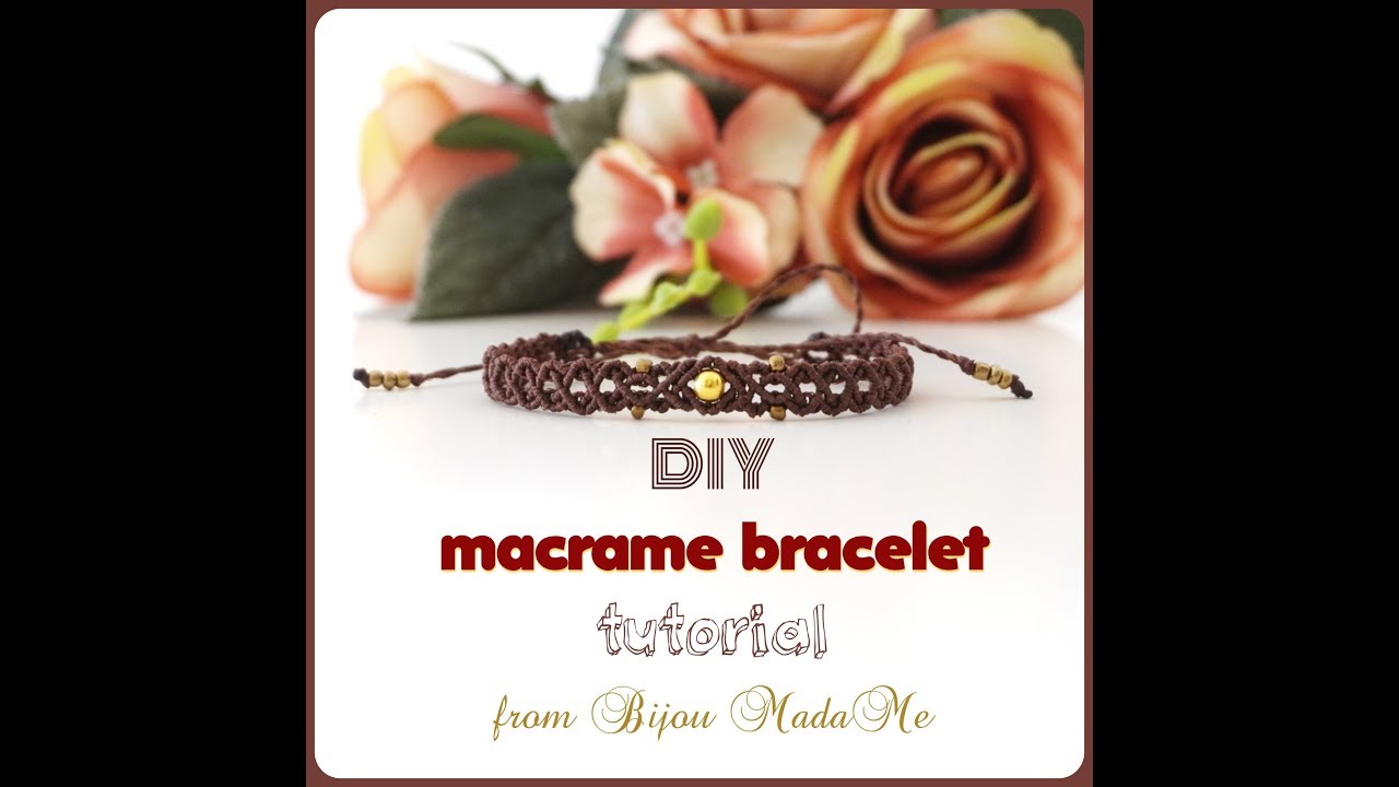Macrame bracelet tutorial | DIY macrame jewelry & crafts | How to make ...