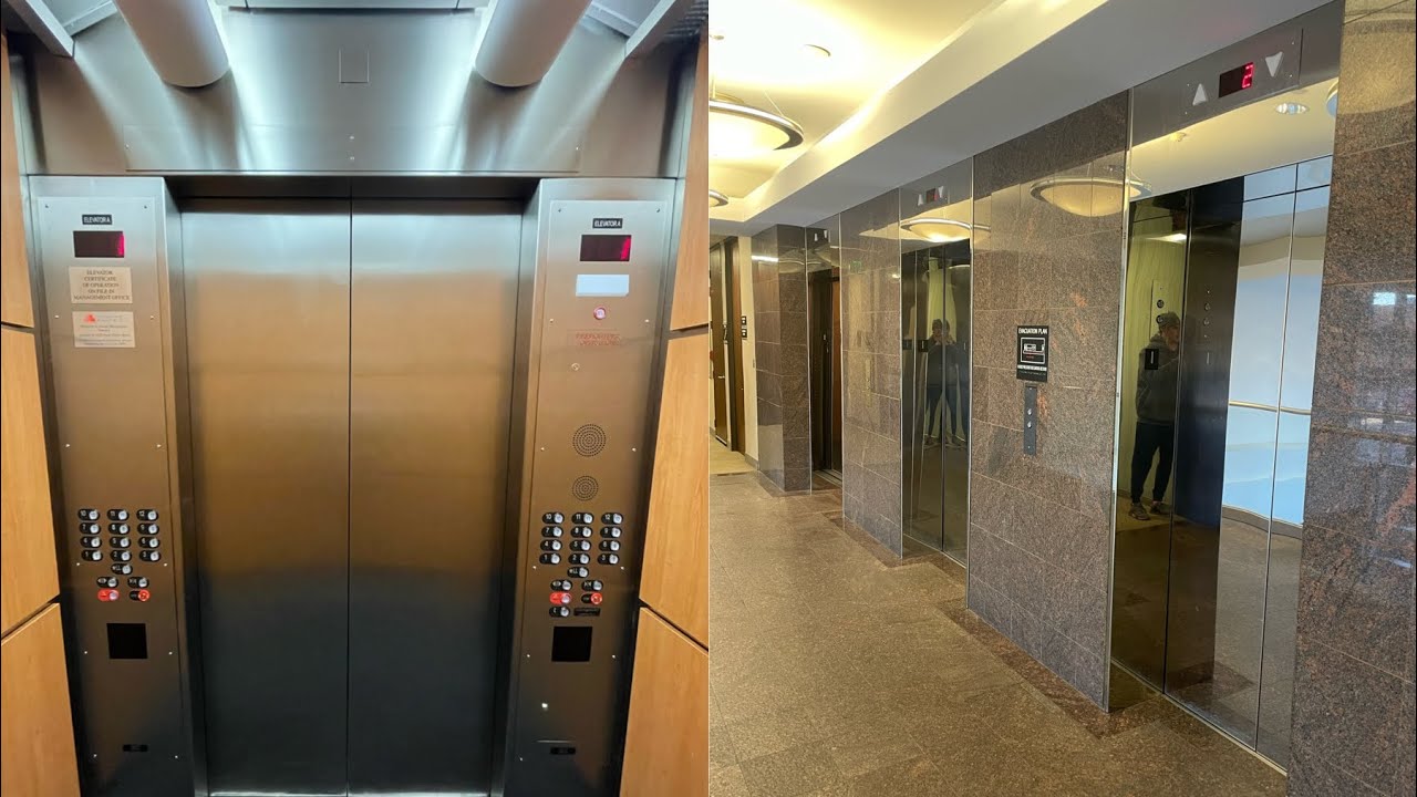 Modernized Montgomery Traction Elevators @ Aurora Marketplace Towers ...