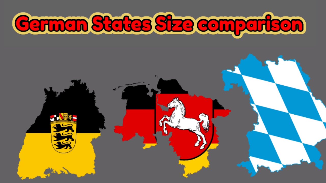 German state size comparison! Fan song - YouTube
