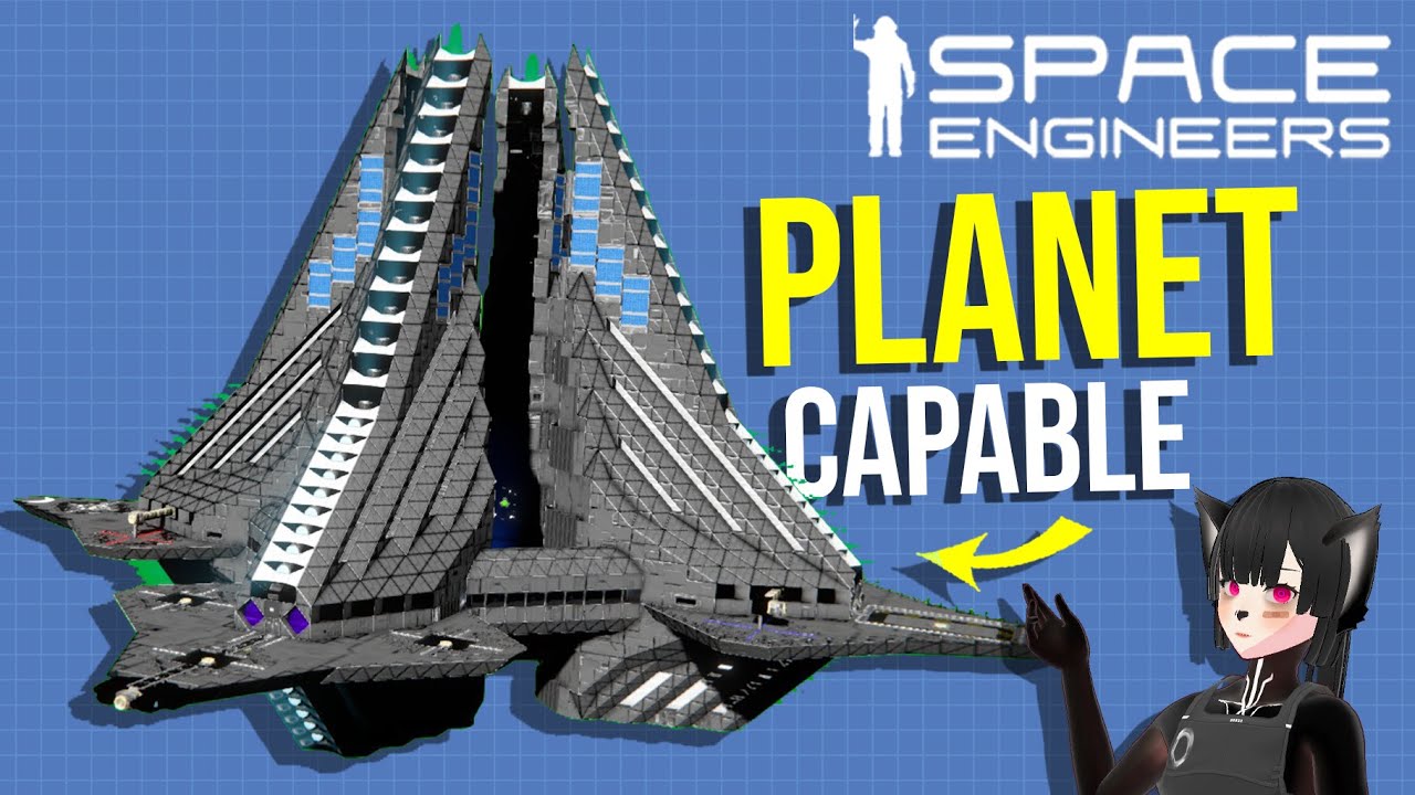 This HUGE Space Station is a Ship, Space Engineers - YouTube
