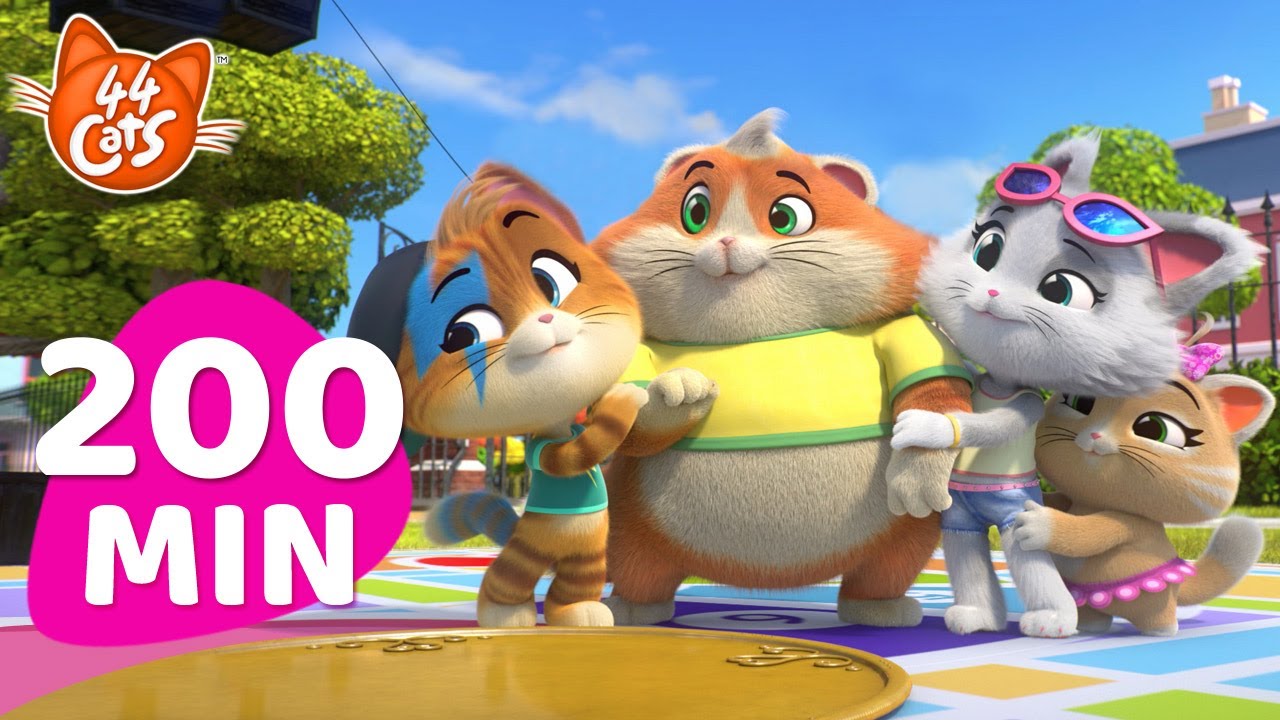 44 Cats | 200 MINUTOS of pawesome adventures - YouTube