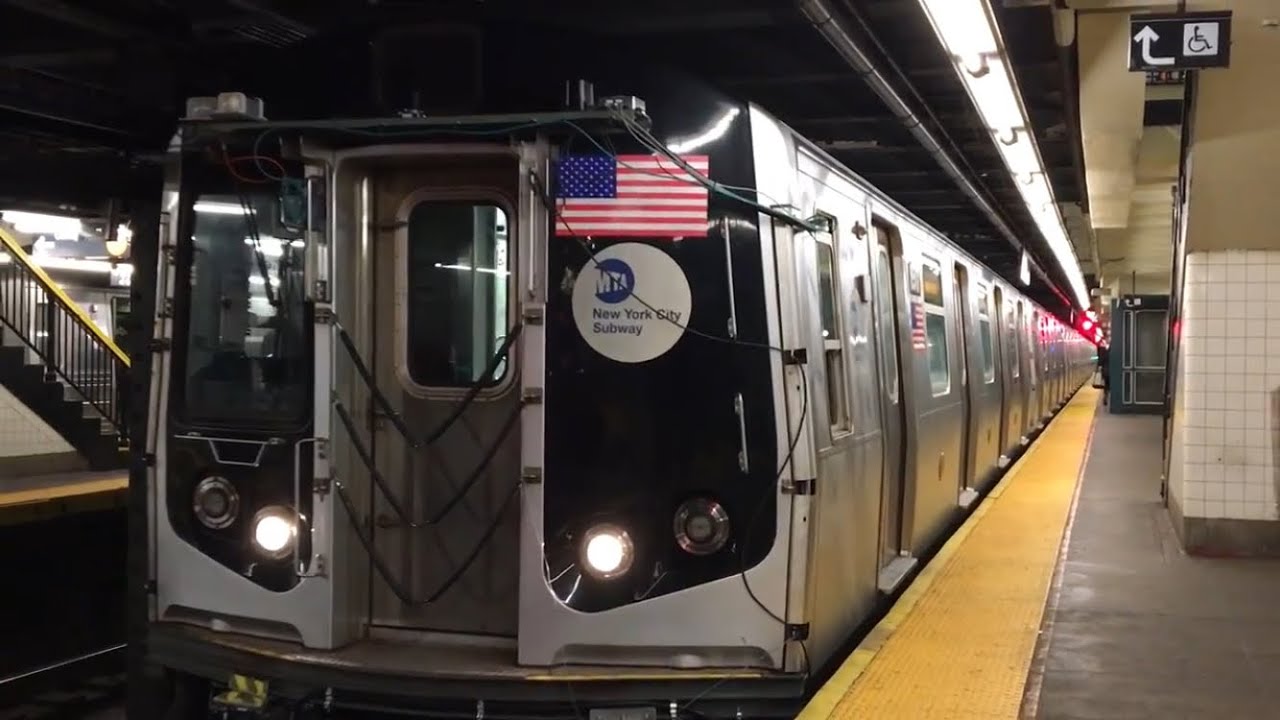 [MTA]: Eight Car R160 CBTC Test Train Leaves Leaves Church Avenue - YouTube