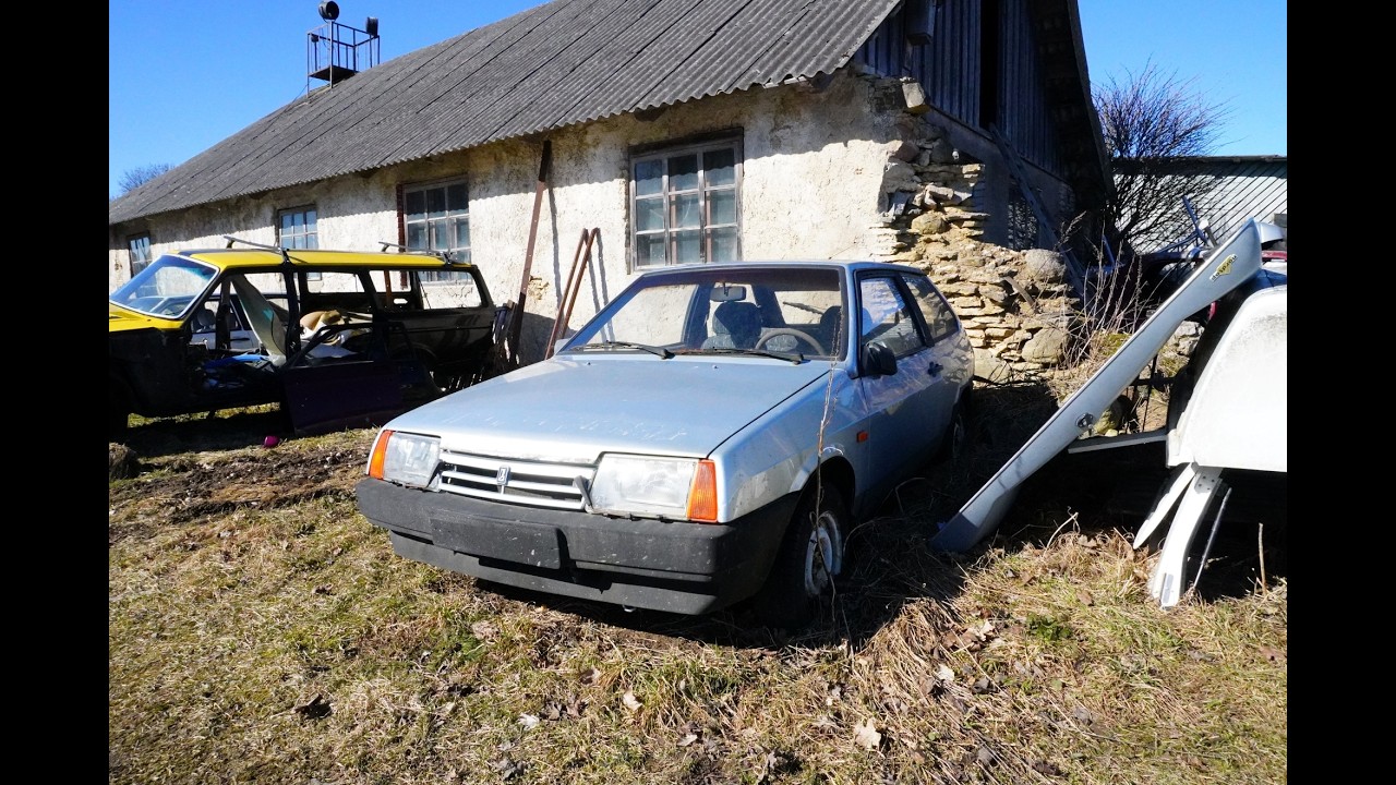Starting Lada Samara with stuck engine after 10 years + Test Drive ...