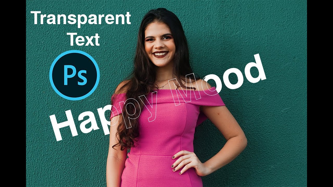 Transparent Text Effect in photoshop 2023 || Photoshop Tutorial - YouTube