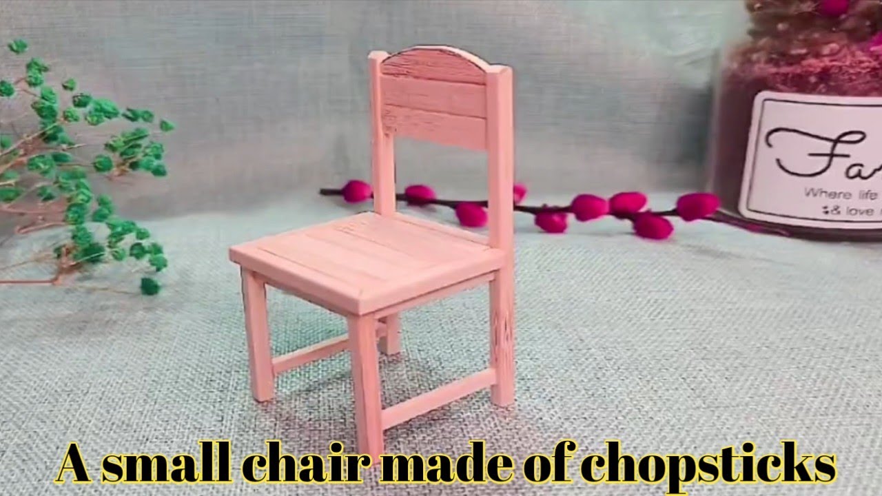 A Small Chair Made of Chopsticks #NU_Idea - YouTube