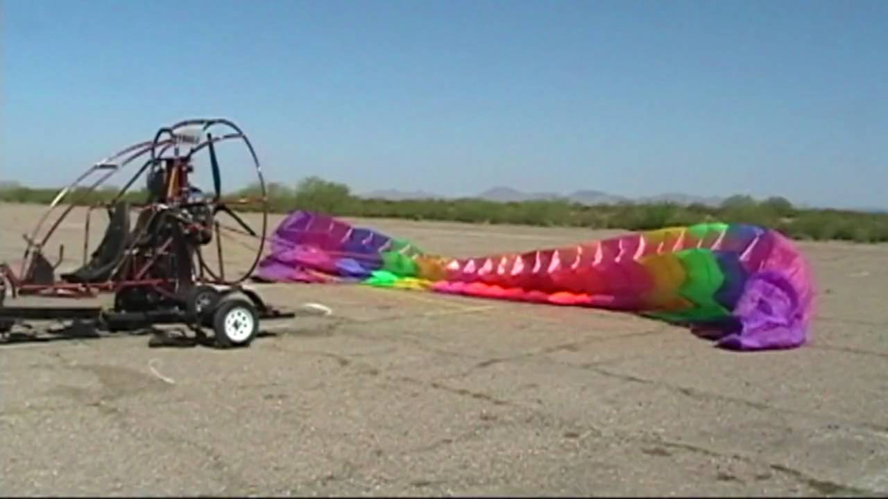 Full Size Powered Parachute fixing lines - YouTube
